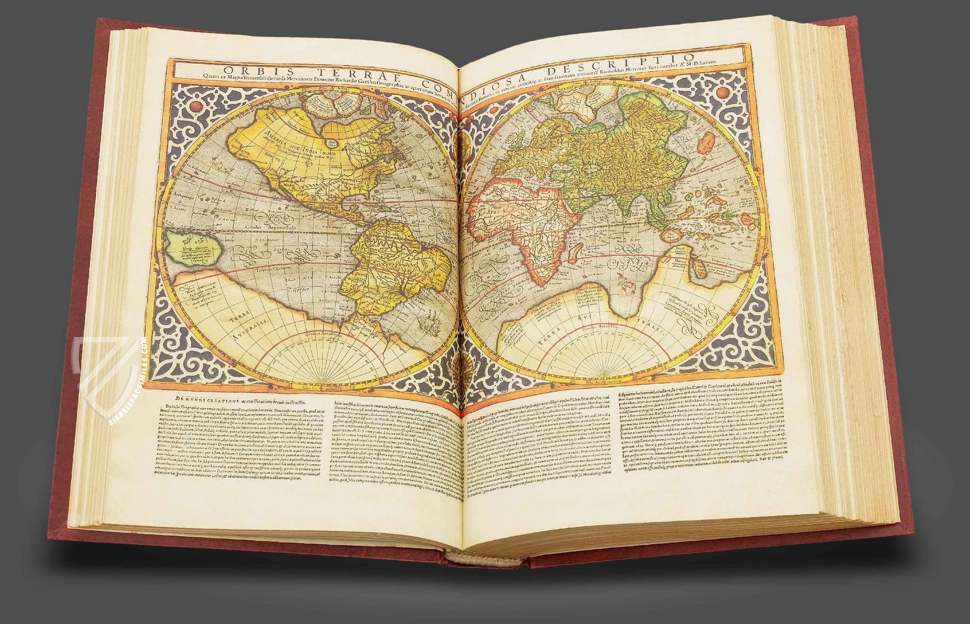 Gerardus Mercator - Atlas sive cosmographica - Ziereis Facsimiles