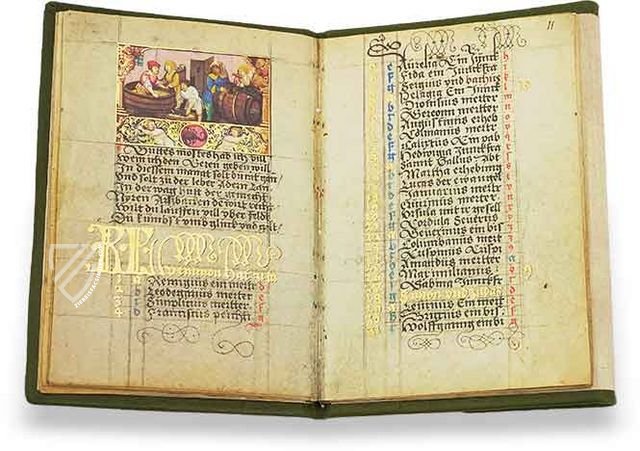 Golden Calendar of Albrecht Glockendon from 1526 - Ziereis Facsimiles
