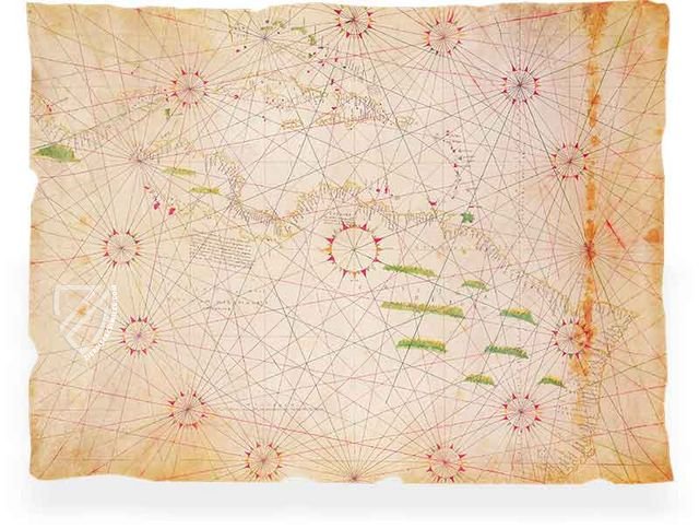 Portolan Chart of the Pacific Ocean - Ziereis Facsimiles